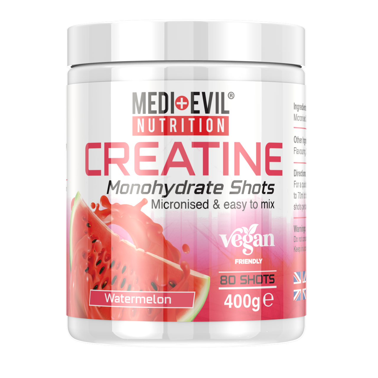 Creatine Monohydrate Watermelon | Medi-Evil Nutrition – Medi Evil Nutrition