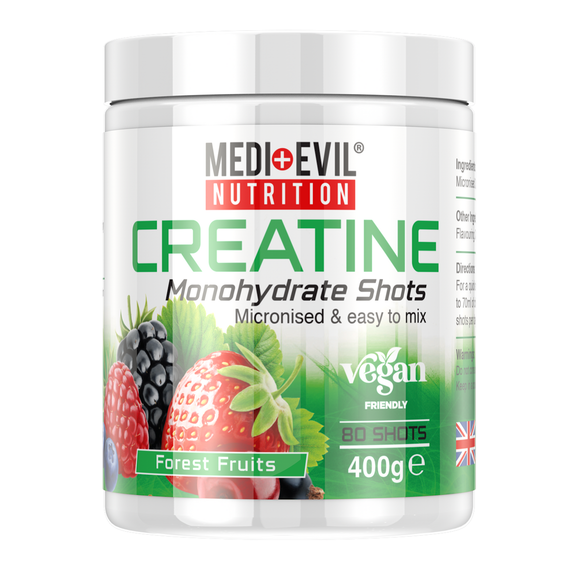 Creatine Monohydrate Blue Raspberry | Medi-Evil Nutrition – Medi Evil ...